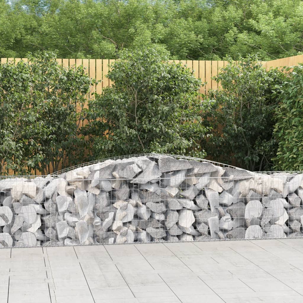 Set 7 x Gard Gabion, Zakito Europe, Fier, 400 x 50 x 60/80 cm, Argintiu ...