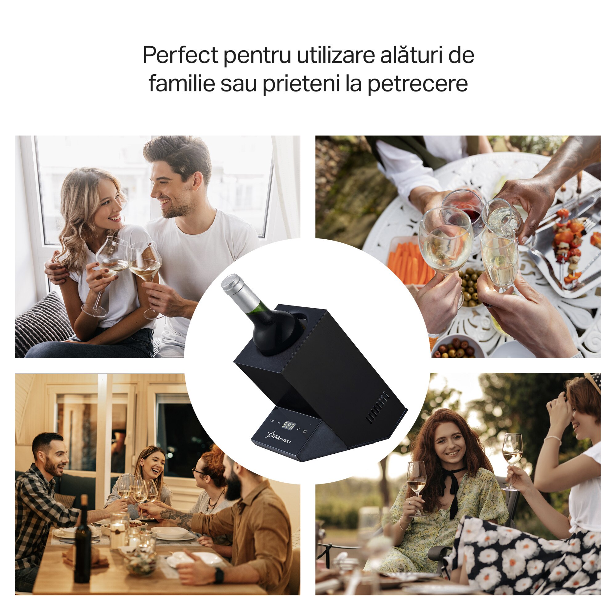 Racitor pentru vin STARCREST SWN-1BT, capacitate 1 sticla, temperatura ...