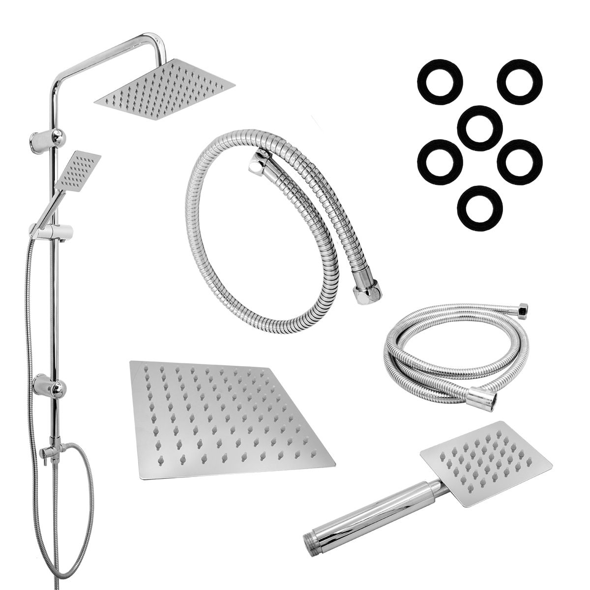 Set dus, Granitan, Inox/Alama, Argintiu - eMAG.ro