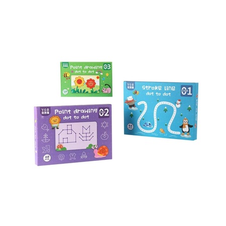 Set carti educative reutilizabile pentru copii 2+ ani, carte desene ...