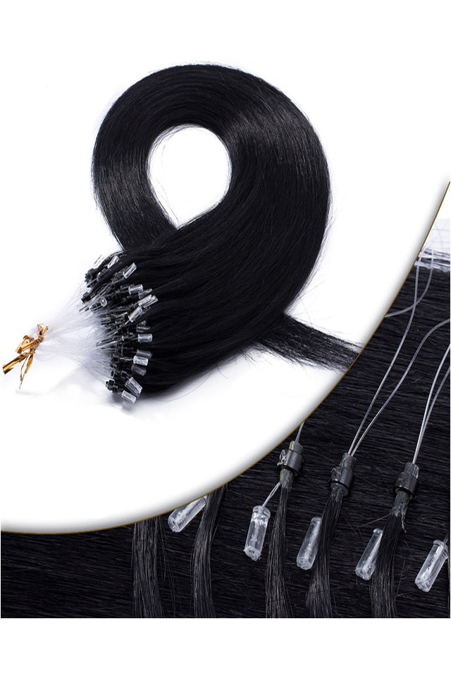 Extensii de par cu microring Brunet 55 CM 100 suvite - eMAG.ro