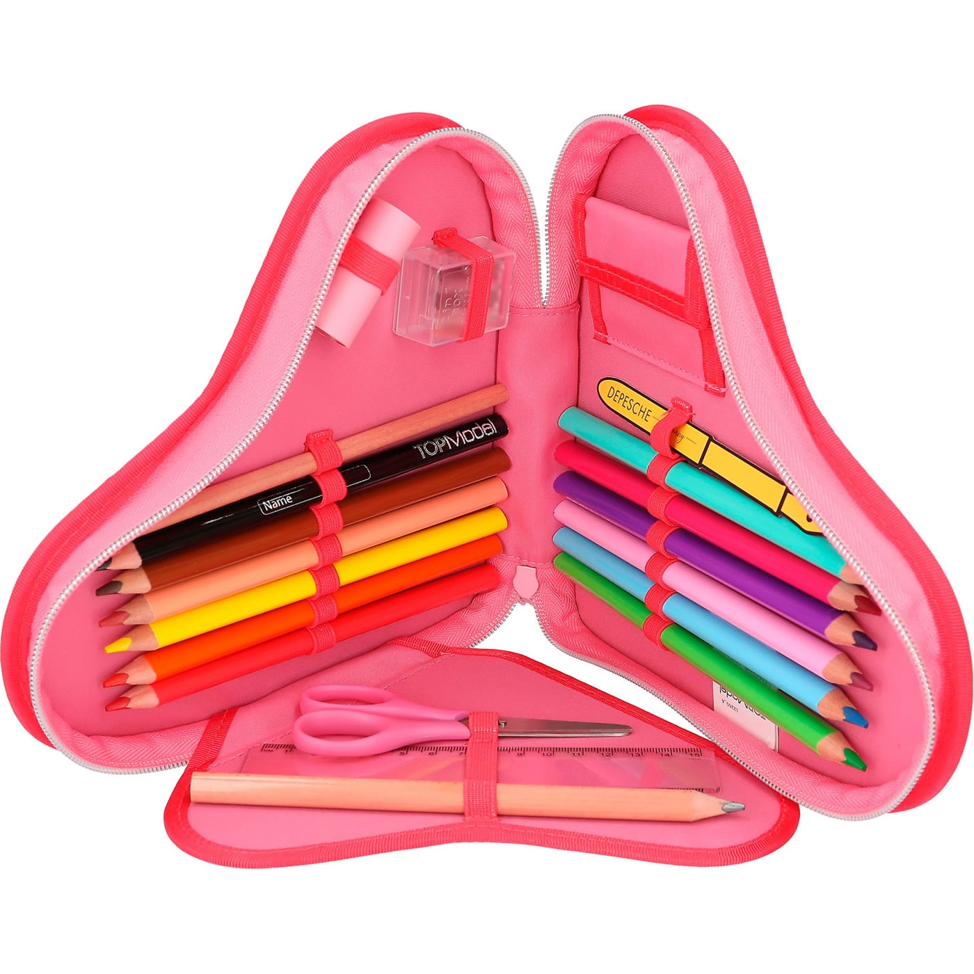 Penar Echipat Top Model, inima One Love, roz, 4,5 x 25 x 20 cm - eMAG.ro