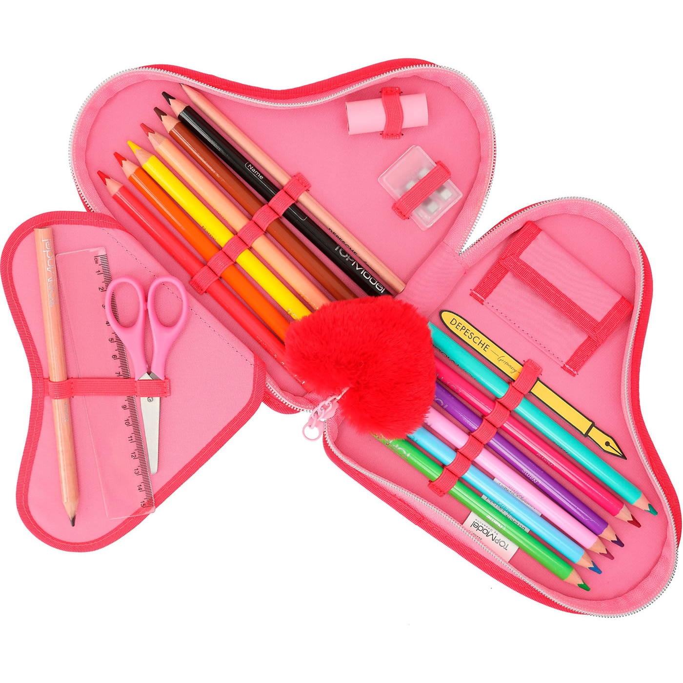 Penar Echipat Top Model, inima One Love, roz, 4,5 x 25 x 20 cm - eMAG.ro