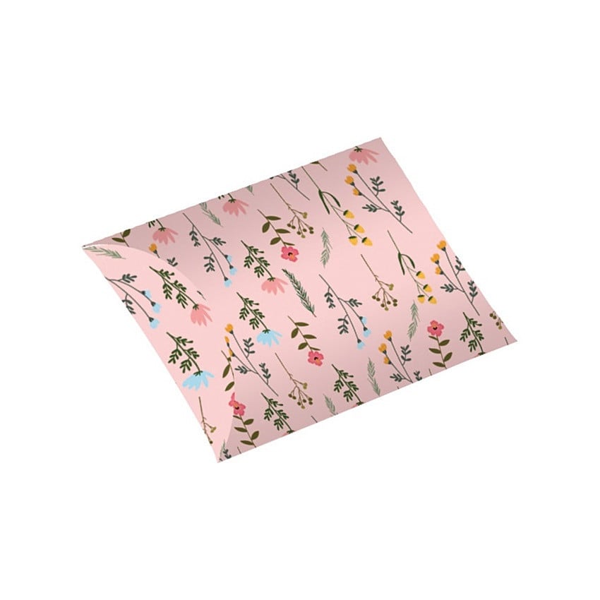 Cutie cadou pliabila din carton - flori pe fundal roz, 28 x 15 cm - eMAG.ro