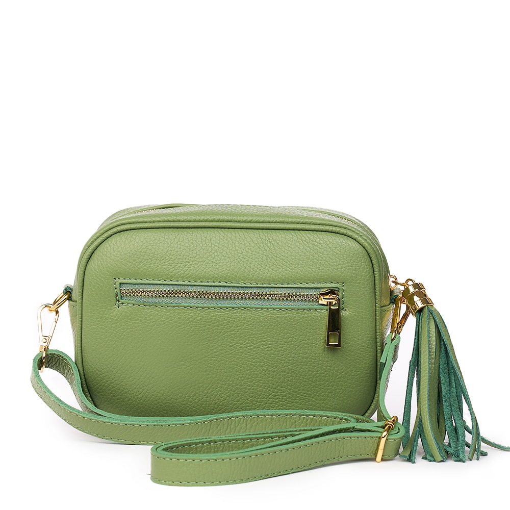 Poseta din piele naturala Vica verde fistic - eMAG.ro