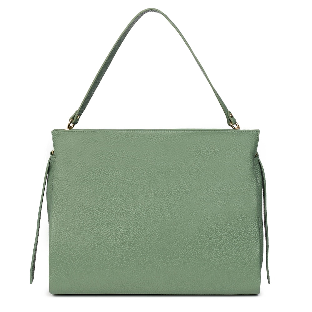 Geanta dama din piele naturala Delia verde fistic - eMAG.ro