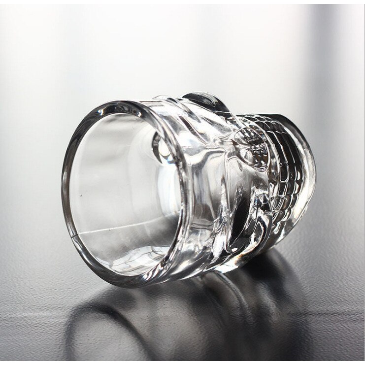 Pahar din sticla pentru shot in forma de craniu, transparent, 50ml ...