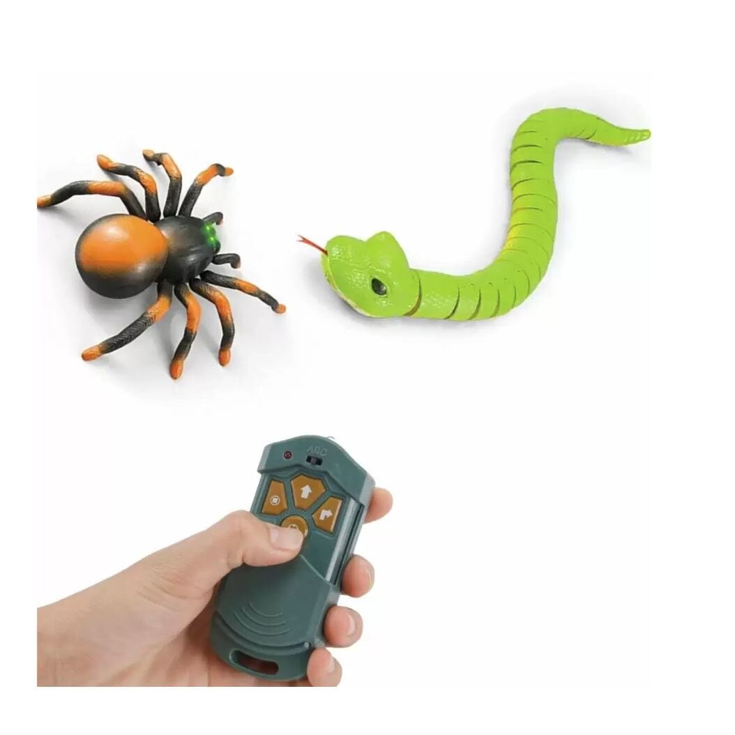 Set Jucarii Interactive pentru Copii, Sarpe si Paianjen cu Telecomanda ...