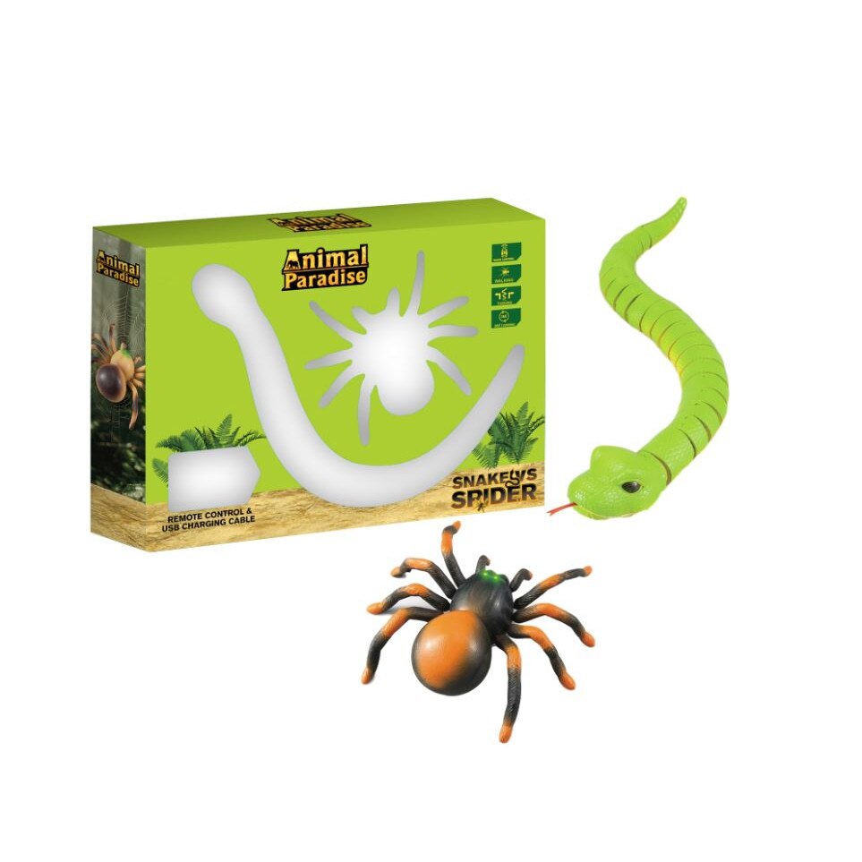 Set Jucarii Interactive pentru Copii, Sarpe si Paianjen cu Telecomanda ...