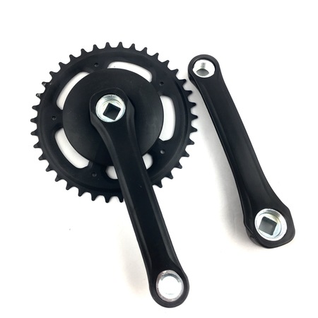 Angrenaj pedalier Force, 1 pinion, 38x150mm, culoare negru - eMAG.ro