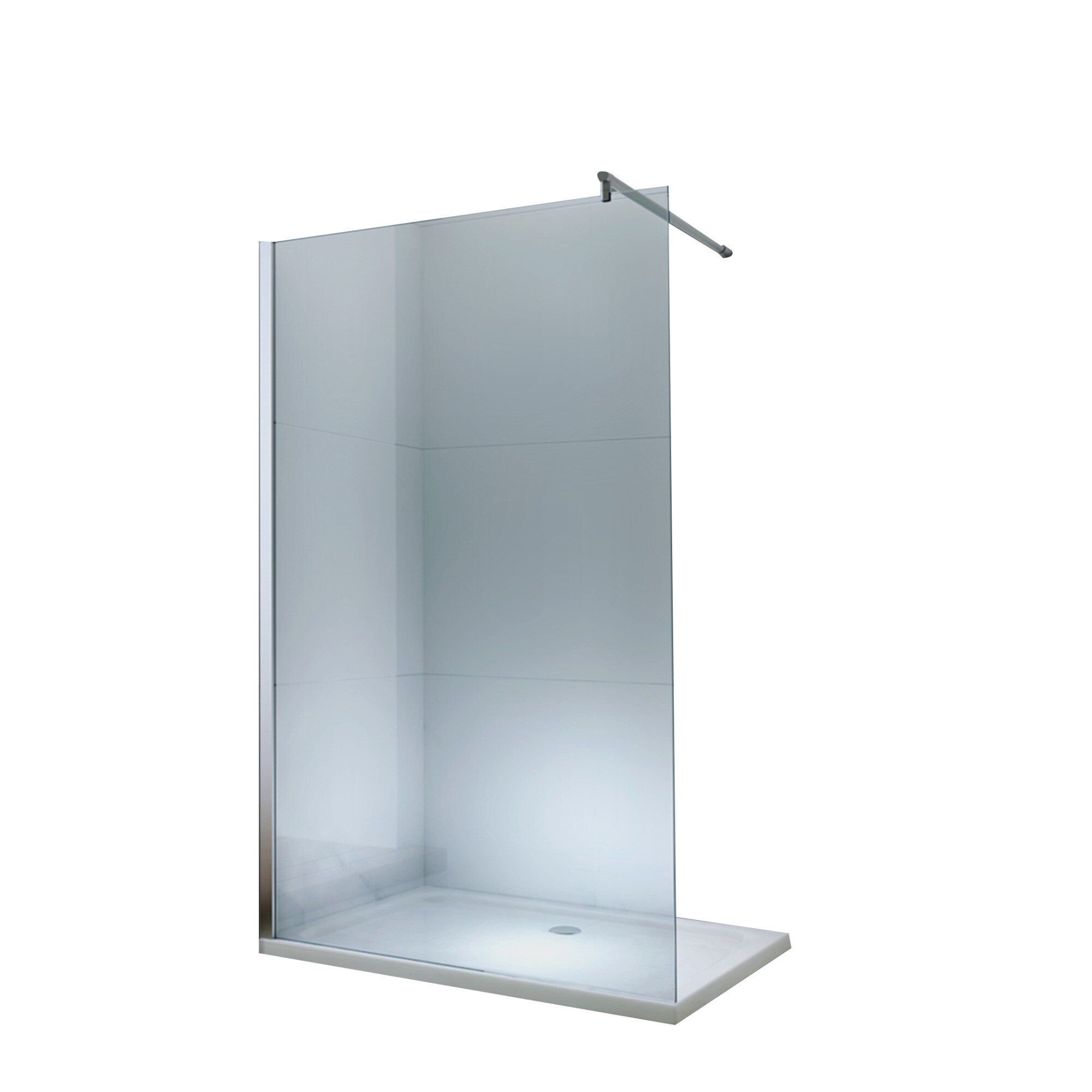 Perete de dus, Walk-in 130 cm, 200cm, 8mm - eMAG.ro