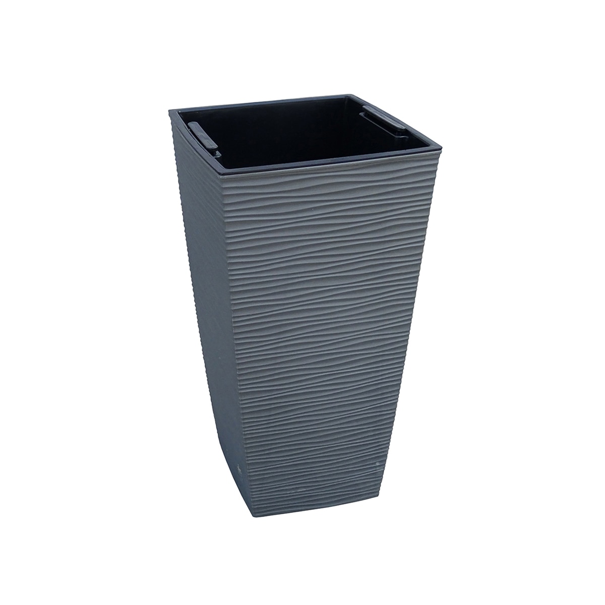 Ghiveci inalt Natalia, H46 cm, cu vas interior detasabil, Gri AU46 ...