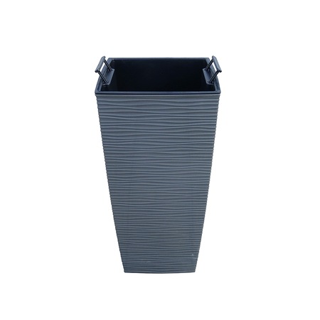Ghiveci inalt Natalia, H46 cm, cu vas interior detasabil, Gri AU46 ...