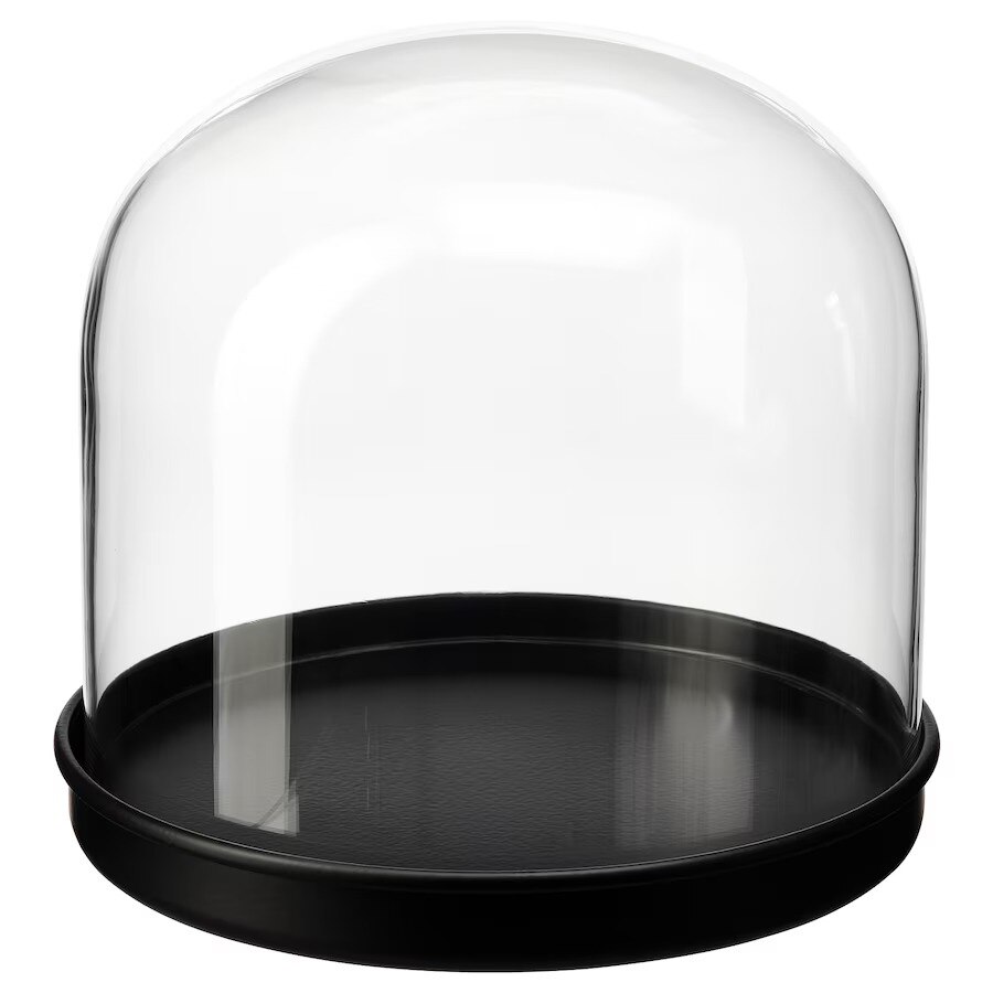 Clopot transparent din sticla, 18 x 16 cm - eMAG.ro