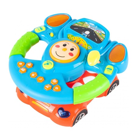 Volan Interactiv pentru Bebelusi, cu Masinuta si Schimbator de Viteze ...