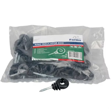 Set izolatori inelar negru surub diametru 5,0mm 50 buc - eMAG.ro