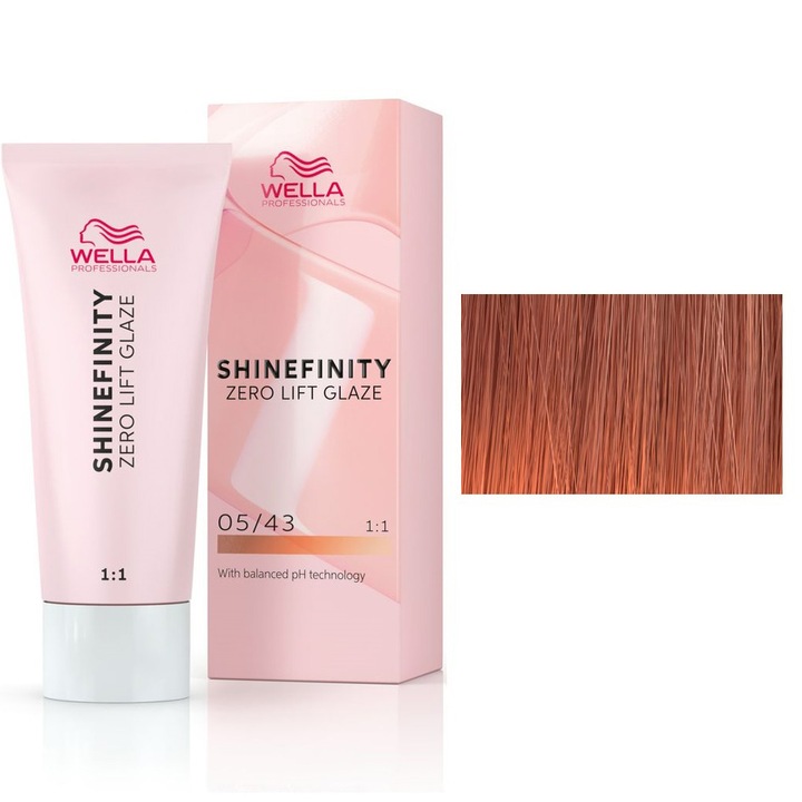 Полуперманентна прозрачна боя за коса Wella Professionals Shinefinity ...