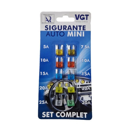 Set 10 Sigurante Auto Mini VGT, 12V - eMAG.ro