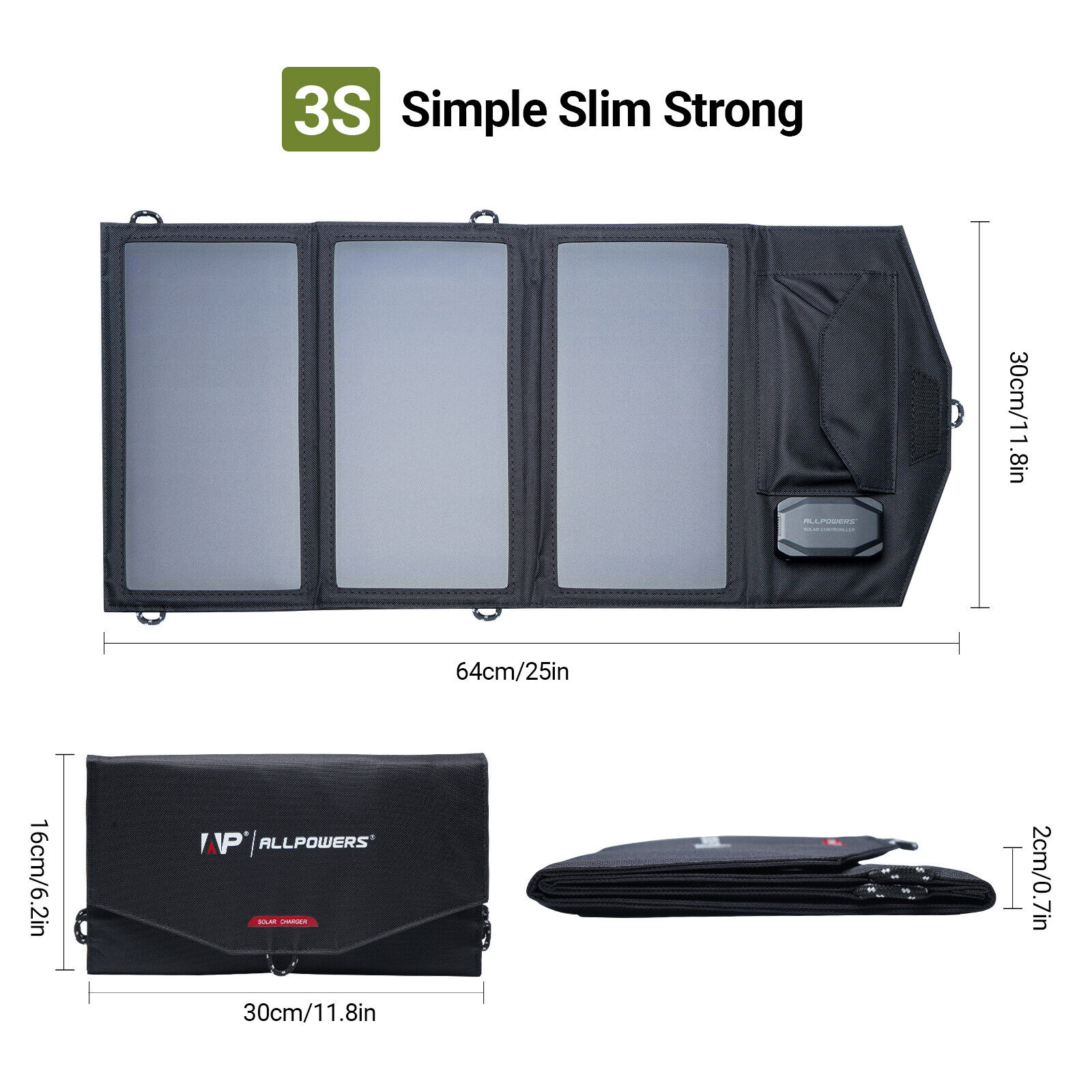 Panou solar ALLPOWERS 5V 15W cu Powerbank de 10000mAh - eMAG.ro