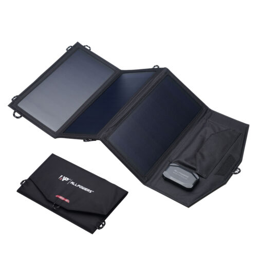 Panou solar ALLPOWERS 5V 15W cu Powerbank de 10000mAh - eMAG.ro