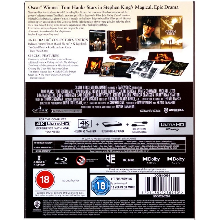 Culoarul mortii [Blu-Ray 4K]+[Blu-Ray] - eMAG.ro