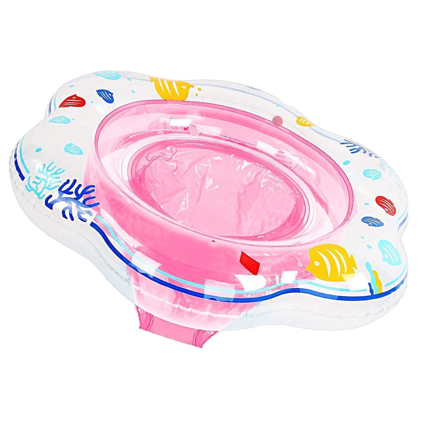 Colac de inot gonflabil pentru bebelusi, Roffie, PVC, 6 luni+, Roz ...