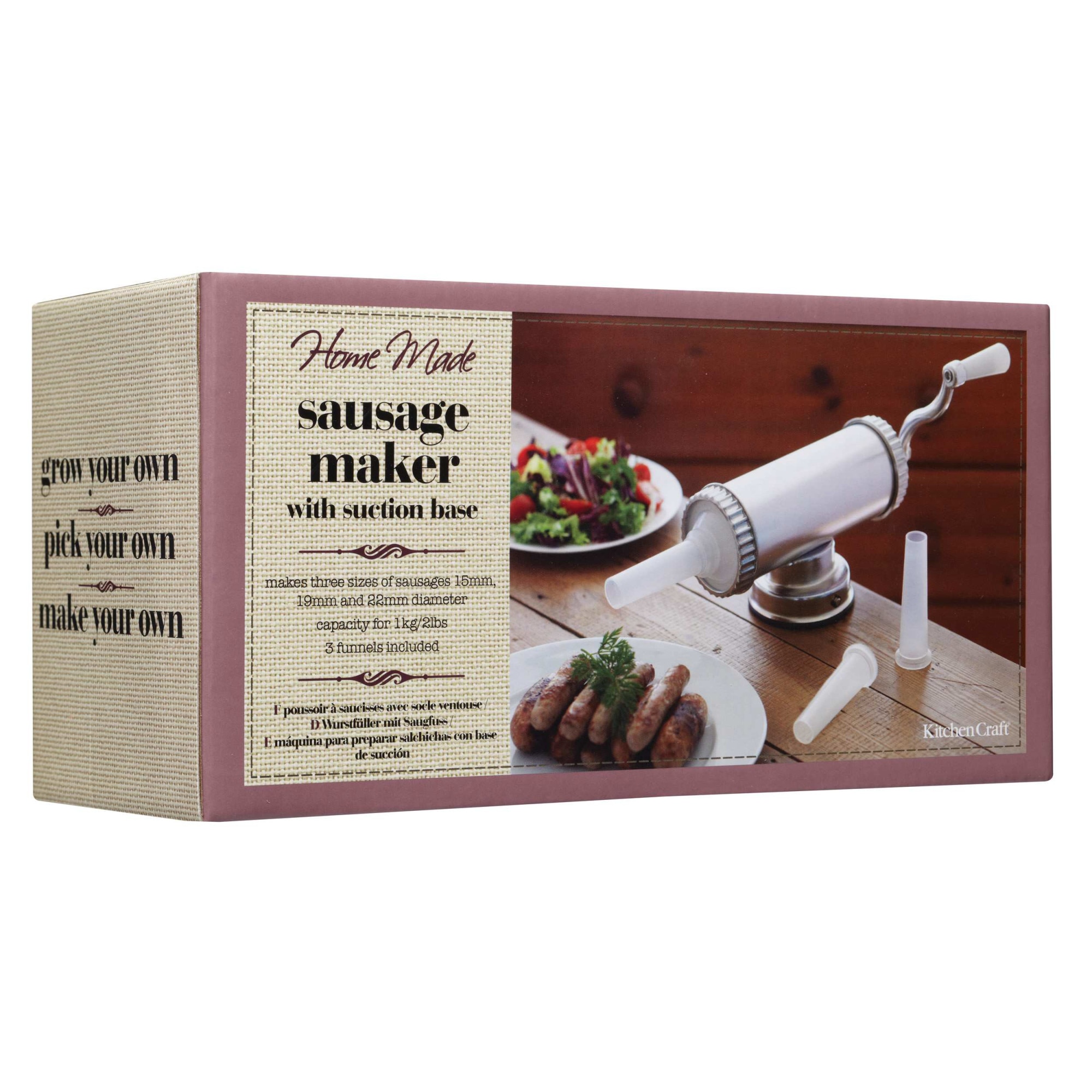 Masina de facut carnati de casa, Alb/Argintiu - eMAG.ro