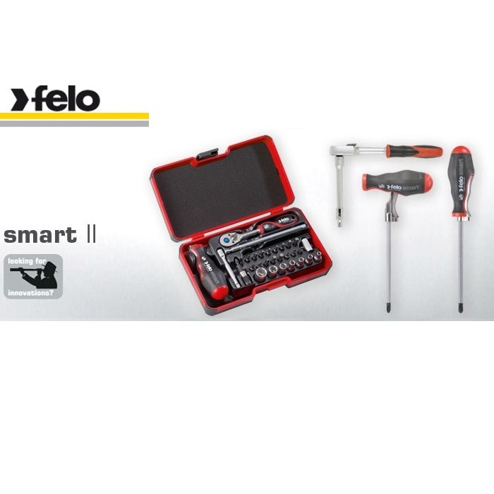 Set surubelnite, FELO, Felo-SMART II, 29 buc, Negru/Rosu - eMAG.ro