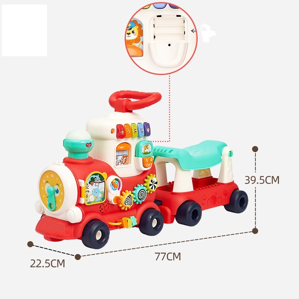 Trenulet interactiv pentru copii 4 in 1 Hola Toys - eMAG.ro