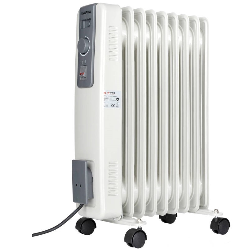 Calorifer electric cu ulei, Tagred TA920, 2000 W, pe roti, 220-240 V ...