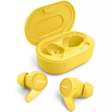 Безжични слушалки Philips TAT1207YL/00, In-Ear, Bluetooth, Жълт - eMAG.bg
