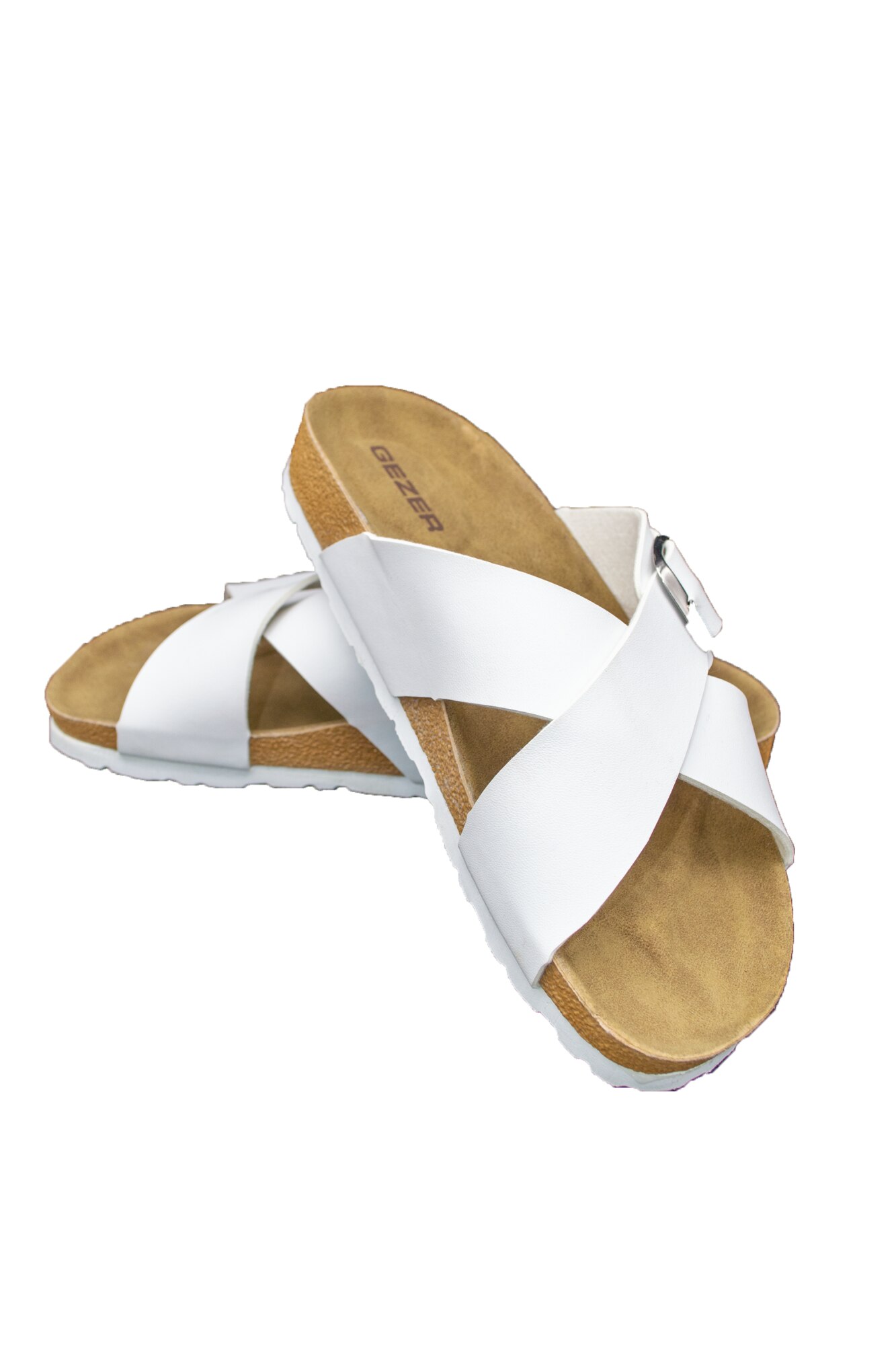 Papuci dama, Gezer, Catarama mare, Alb 37 EU ta2166 - eMAG.ro