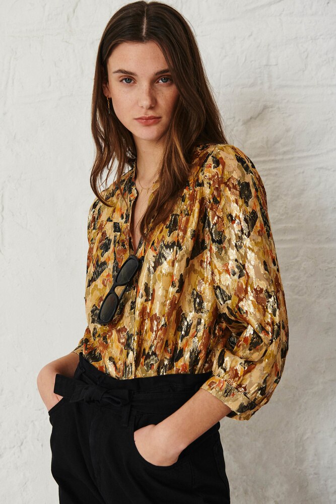 Bluza dama, Ba&Sh, Matase, Multicolor, M - eMAG.ro