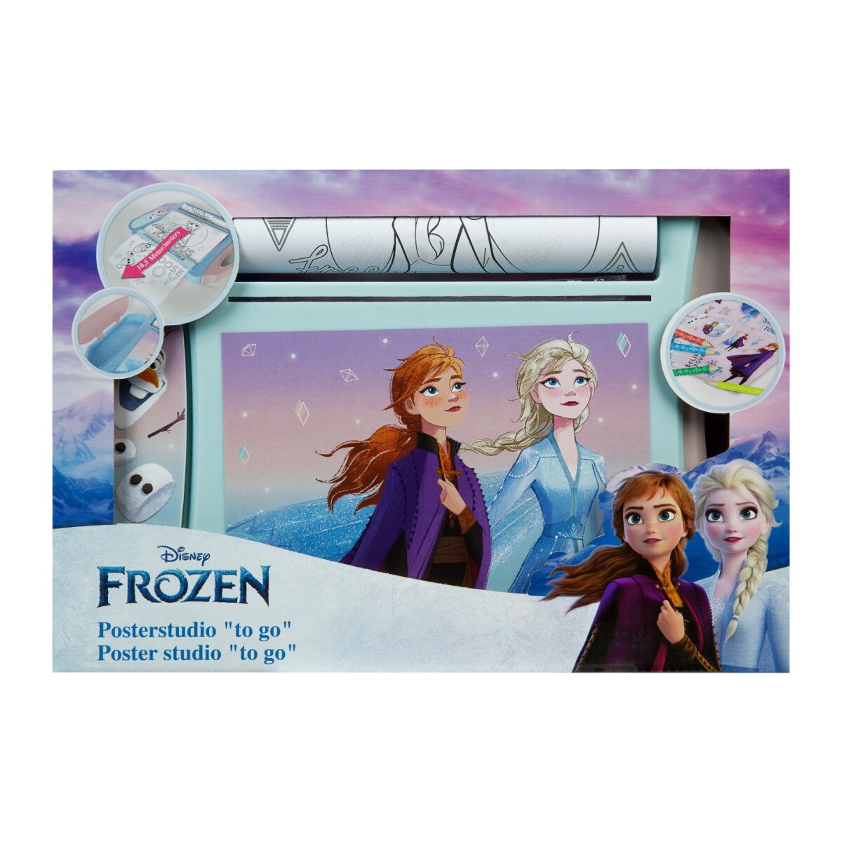 Set de colorat, Undercover, Frozen, 3 ani+, Albastru - eMAG.ro