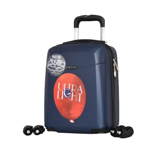 Troler, Perfect line, 50x20x30cm, Roti detasabile, Albastru azur - eMAG.ro