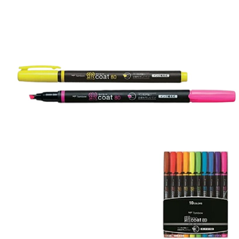 Set 10 Markere Highlighter Tombow, Multicolor - eMAG.ro