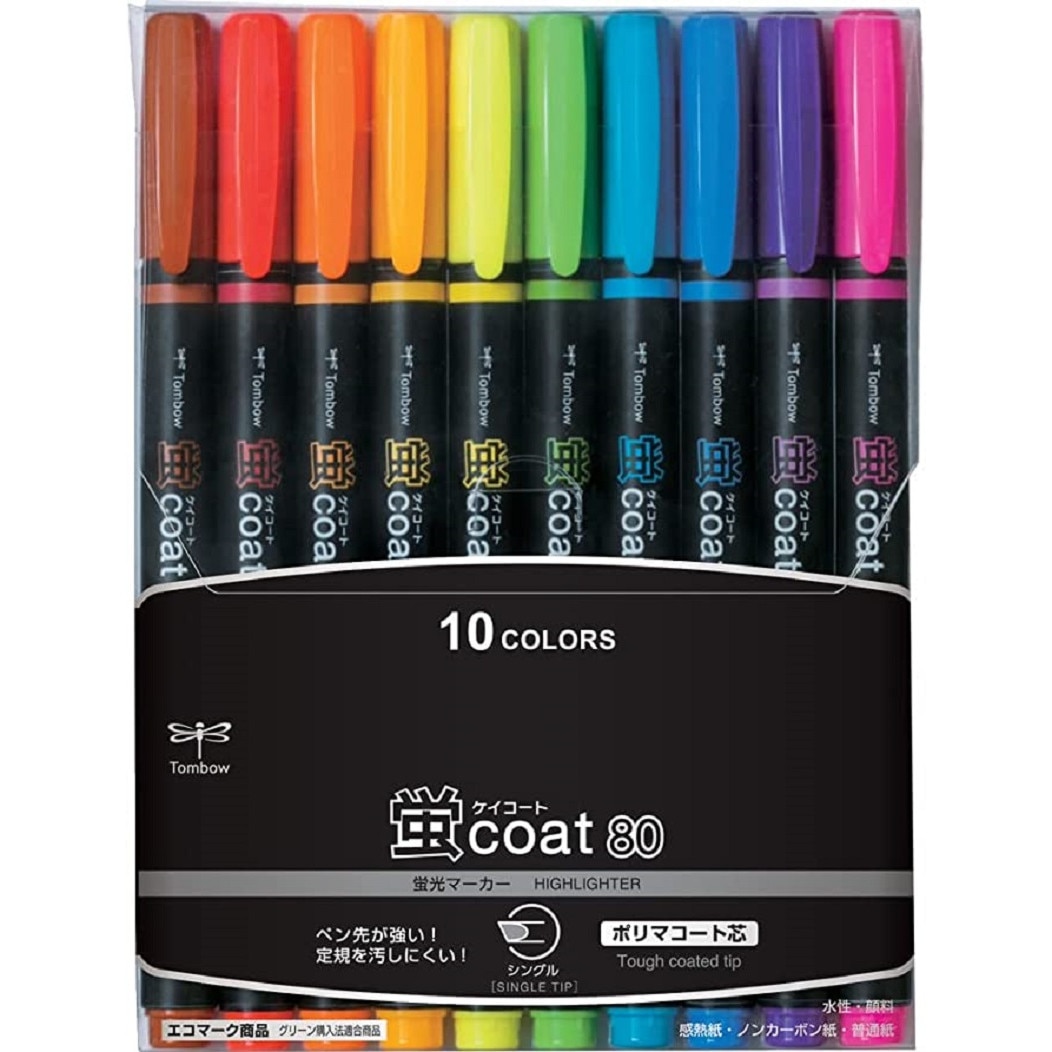 Set 10 Markere Highlighter Tombow, Multicolor - eMAG.ro