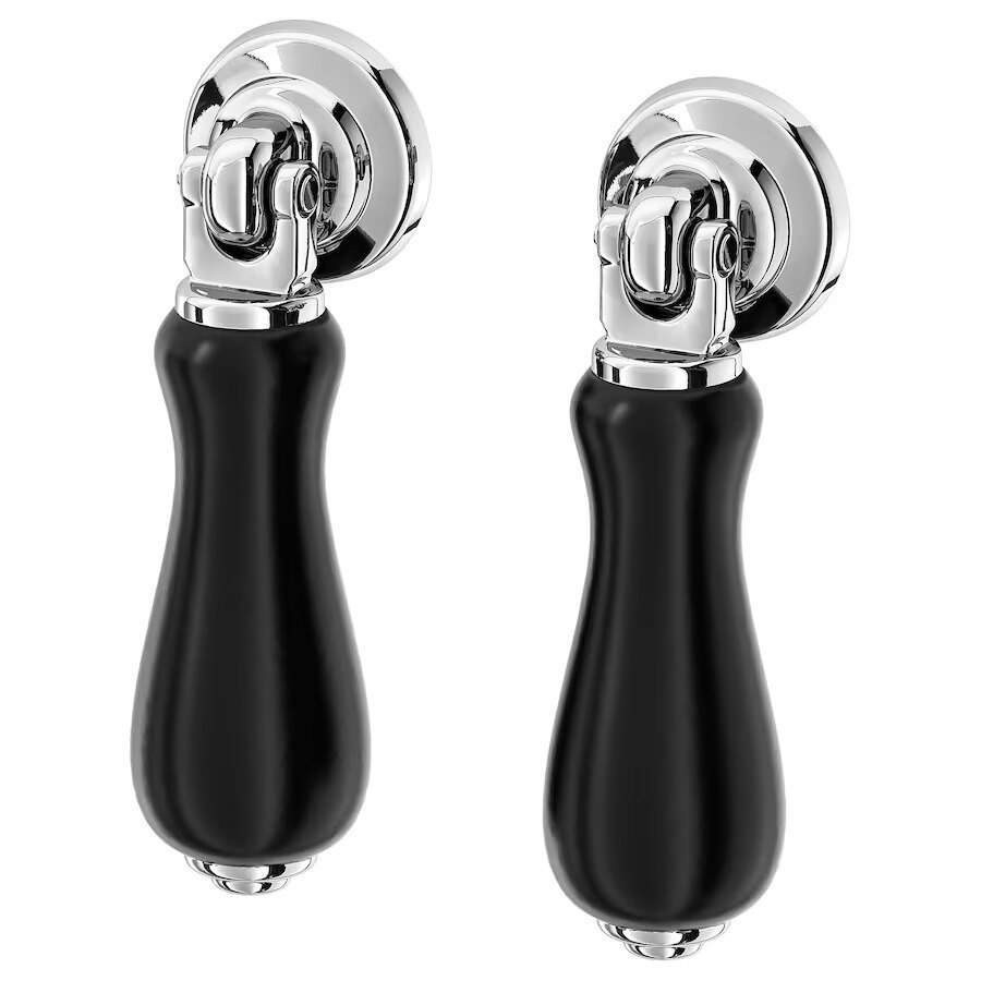 Set 2 manere negre decorative pentru sertare, 20 mm - eMAG.ro