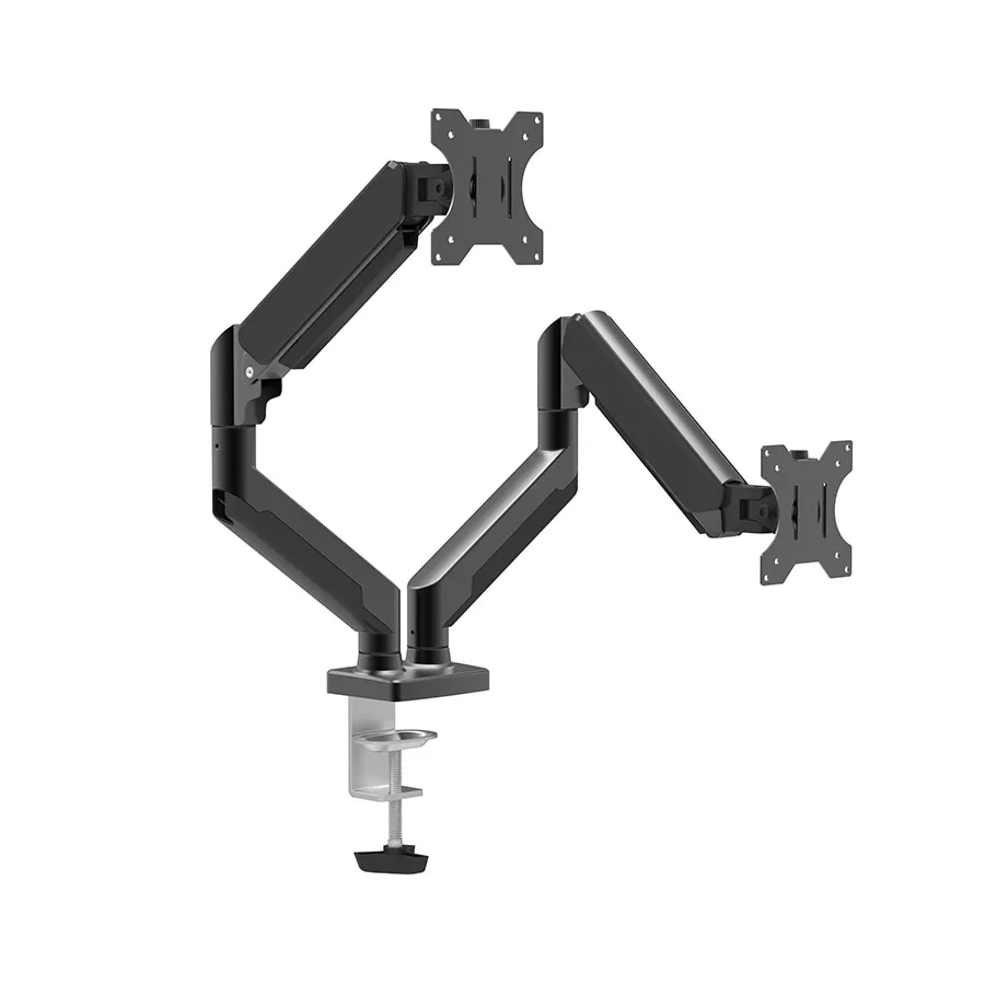 Suport birou 2 monitoare, gas spring, negru, 10"-32", 9kg - eMAG.ro