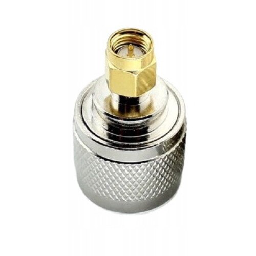 Adaptor conector SMA mama la N tata, Argintiu/Auriu - eMAG.ro