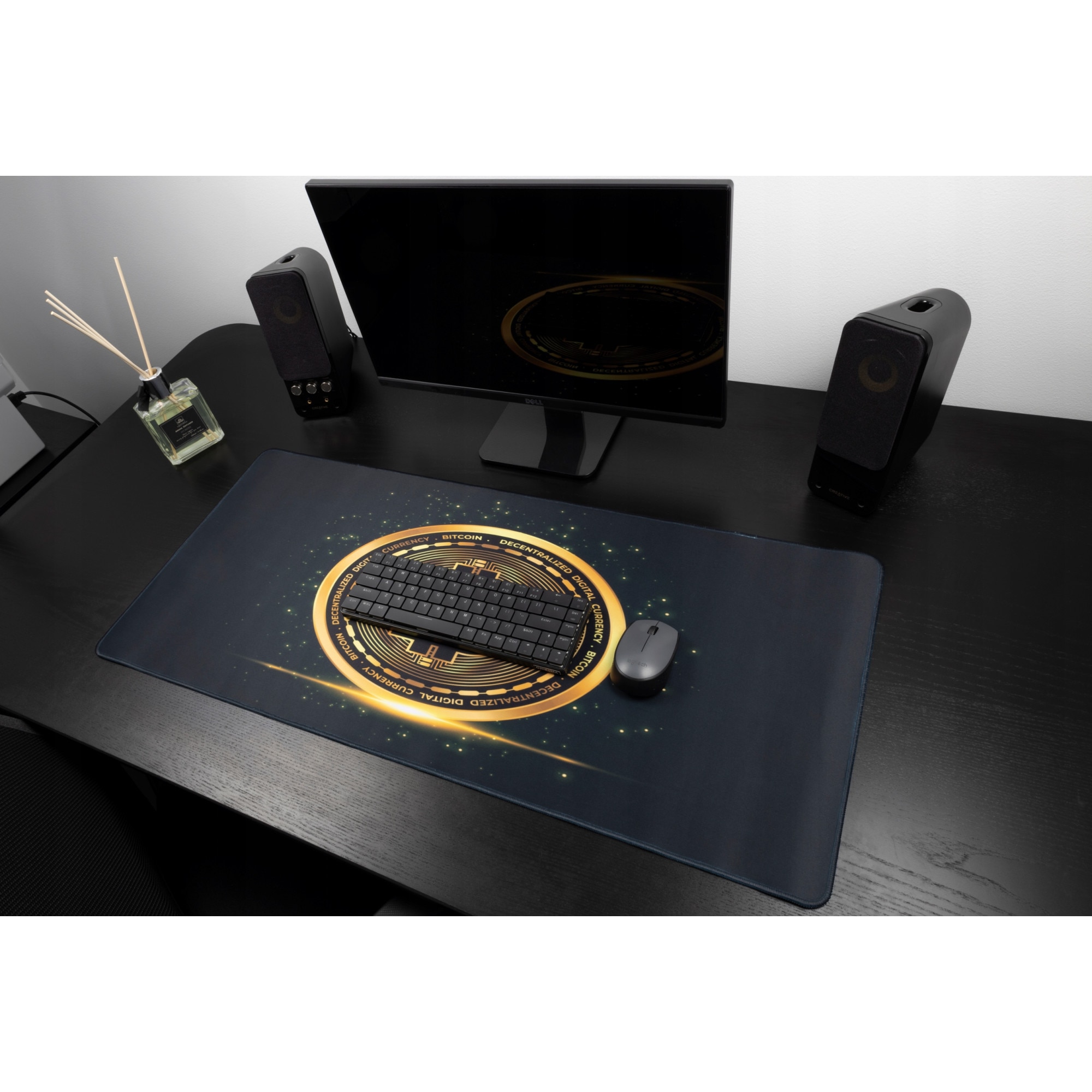 Mousepad Bitcoin, Xtech, 90 x 40 cm - eMAG.ro