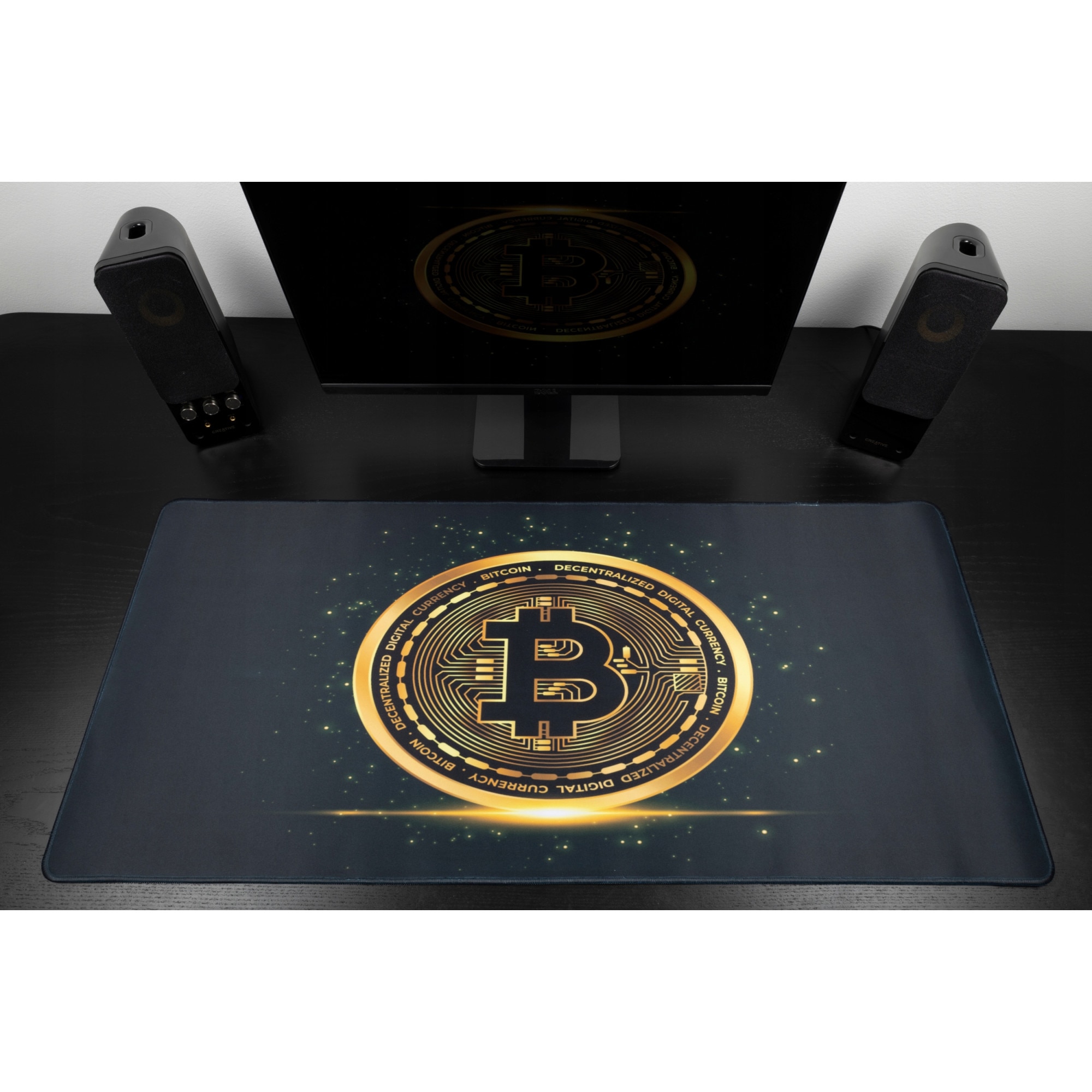 Mousepad Bitcoin, Xtech, 90 x 40 cm - eMAG.ro