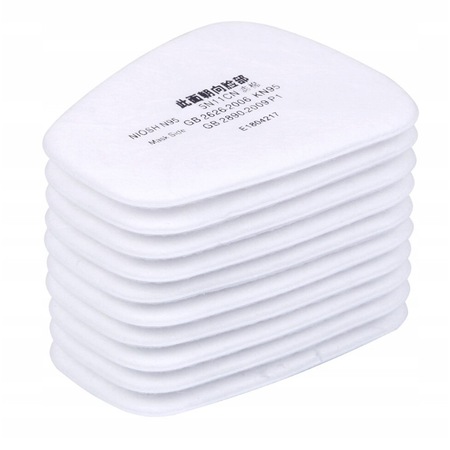 Комплект от 10 прахови филтри за маската, 3M, бял - eMAG.bg