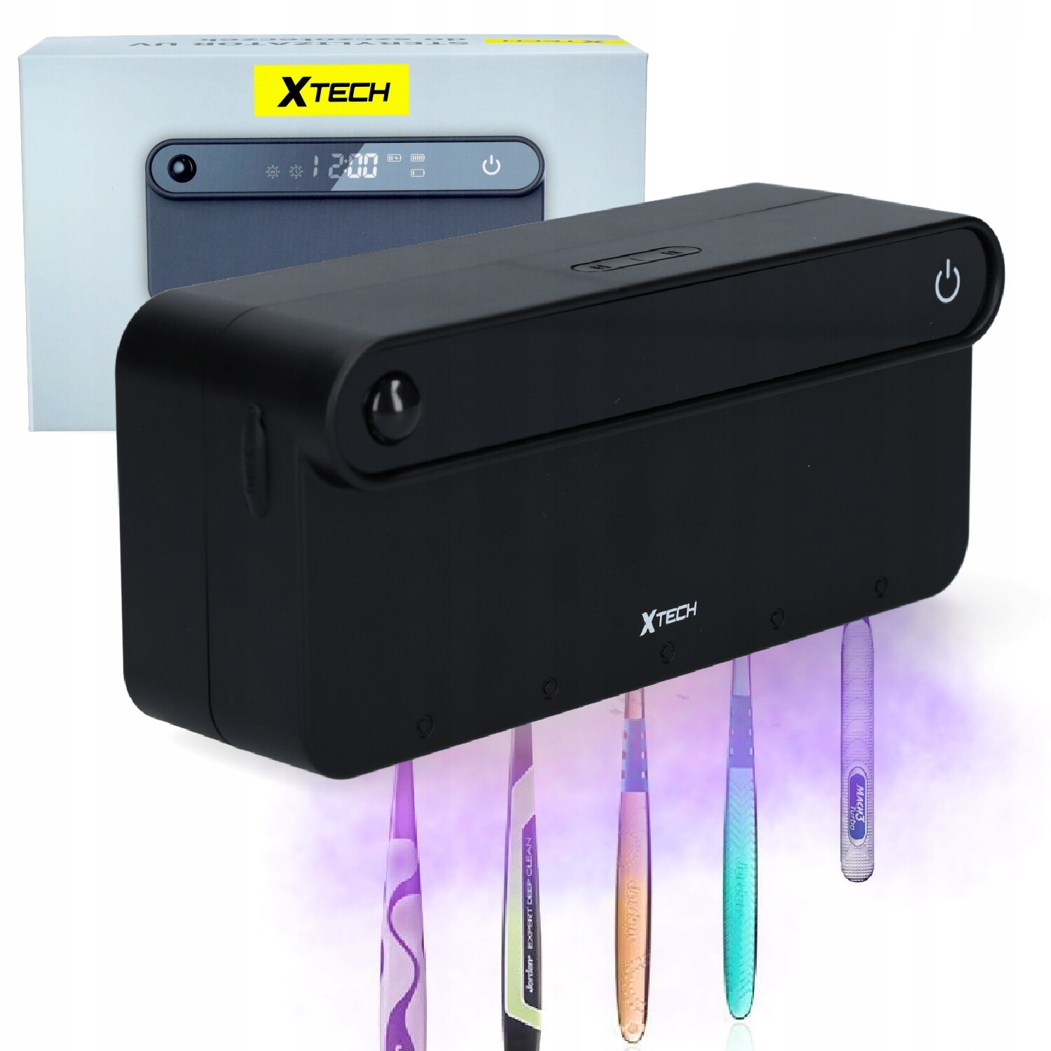 Стерилизатор, Xtech, UV, LCD, черен - eMAG.bg