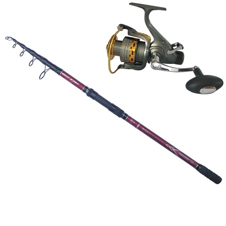 Set lanseta crap din carbon Diamant alb Wild carp 4 Lbs 3.9 m si ...