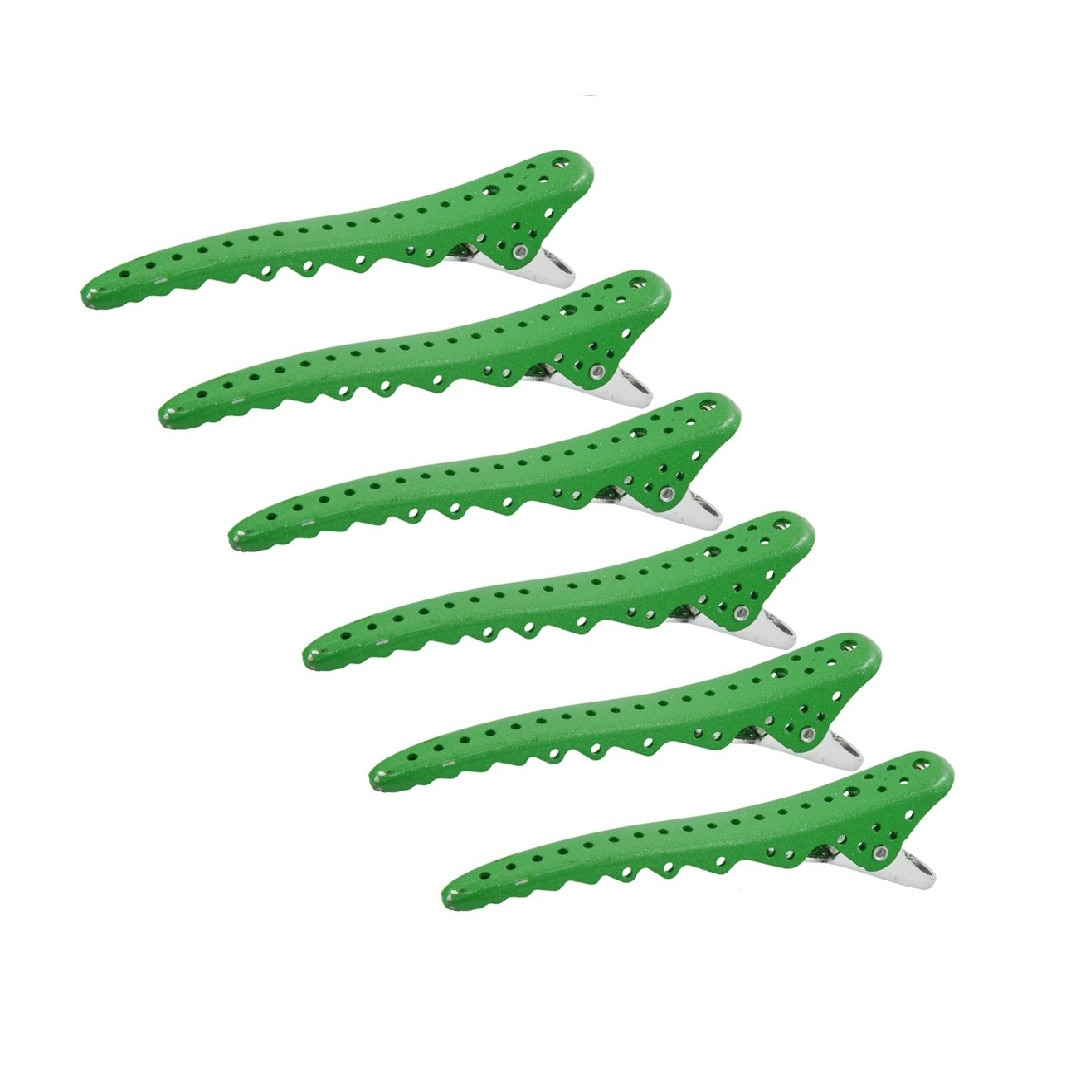 Set clips de par, Verde, 6 Elemente - eMAG.ro