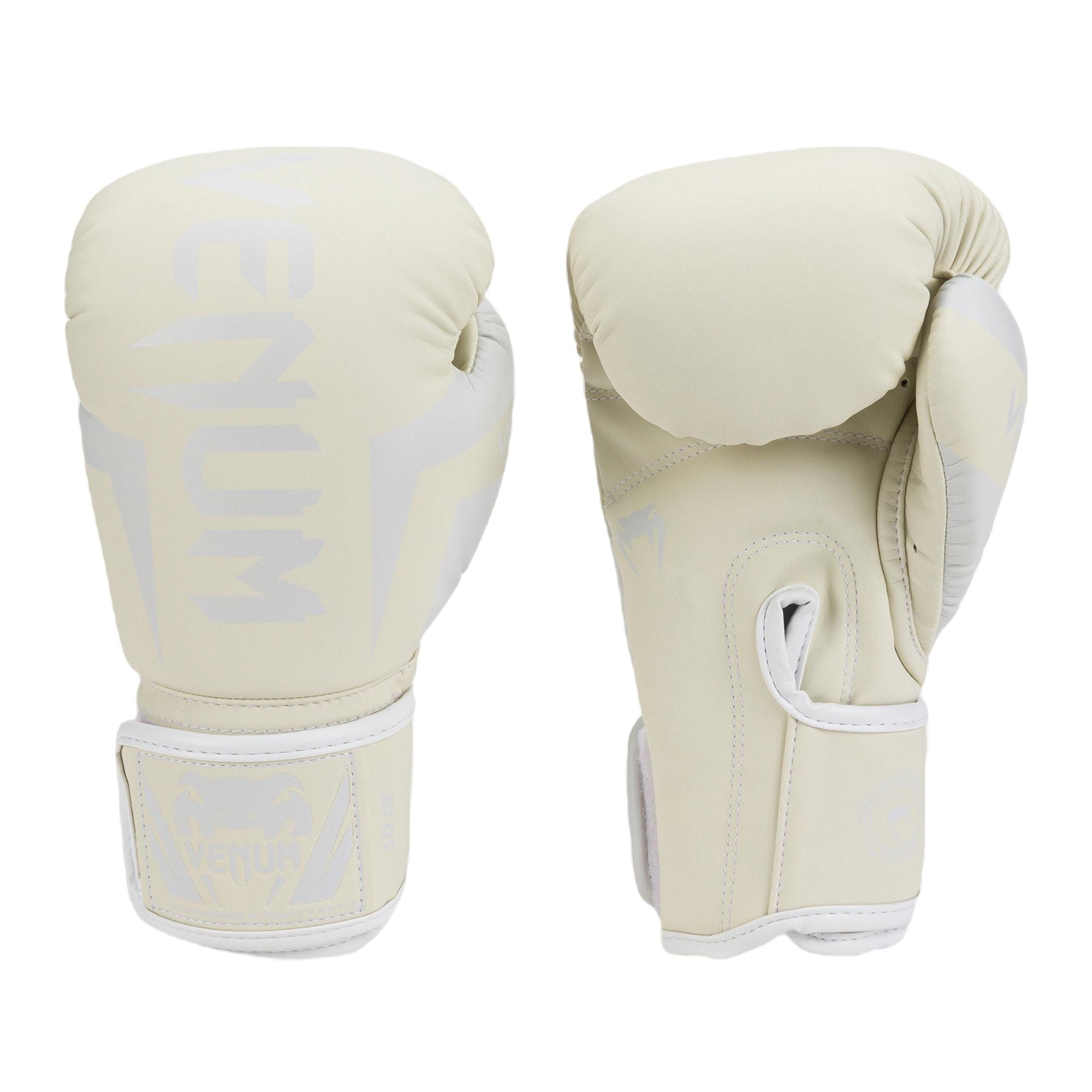 Manusi box, Venum, Piele ecologica, 16 Oz, Alb/Crem - eMAG.ro