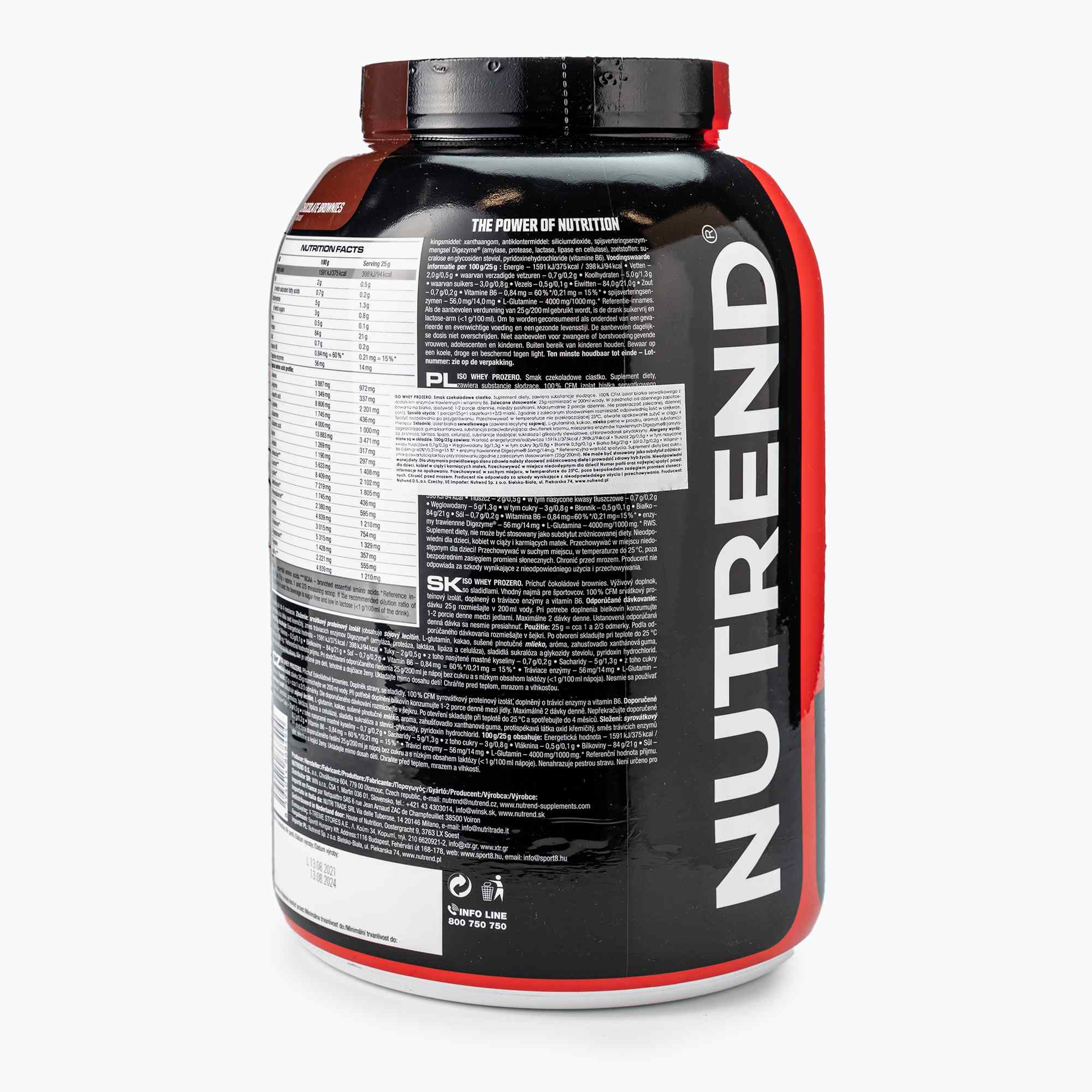 Nutrend Iso Prozero суроватъчен протеин на прах, Шоколадова торта VS-102-500-COB, 2250g - eMAG.bg