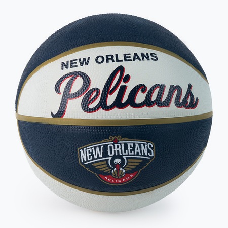 Mini minge de baschet, New Orleans Pelicans, Marimea 3, 18 cm - eMAG.ro