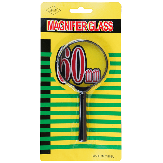 Lupa cu maner din plastic negru cu diametru 60mm - eMAG.ro